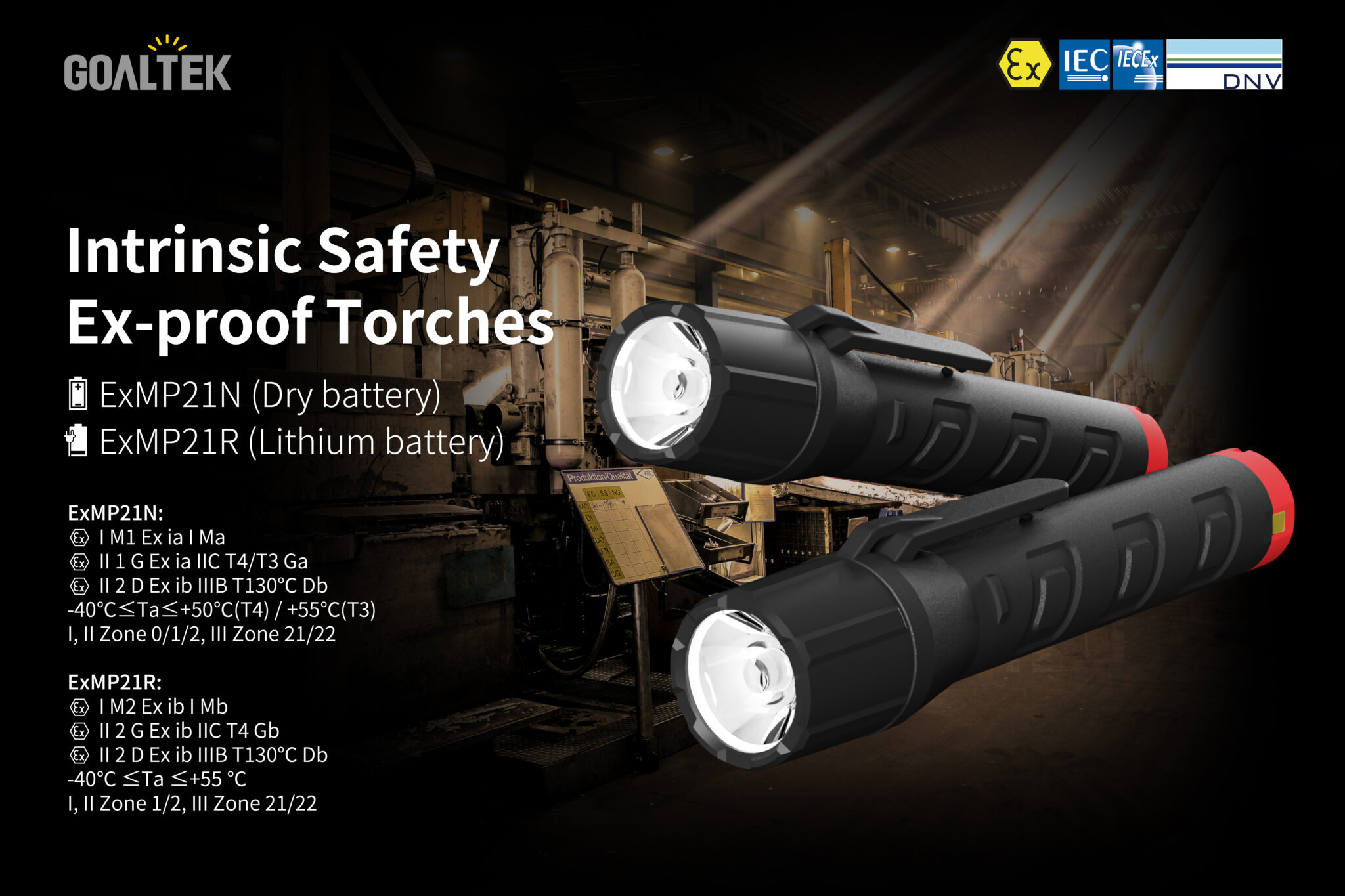 Explosion Proof Torch ExMP21R - Shenzhen Goaltek Electric Co.,Ltd